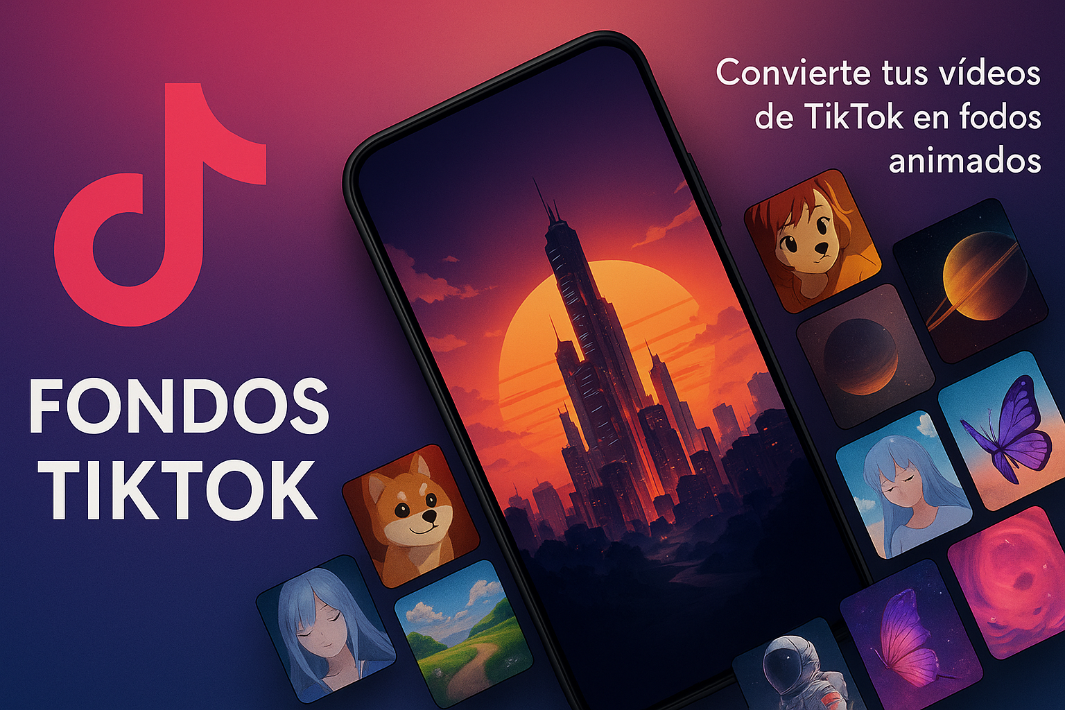 Fondos TikTok – Cómo transformar tus vídeos en fondos animados 4K para ...
